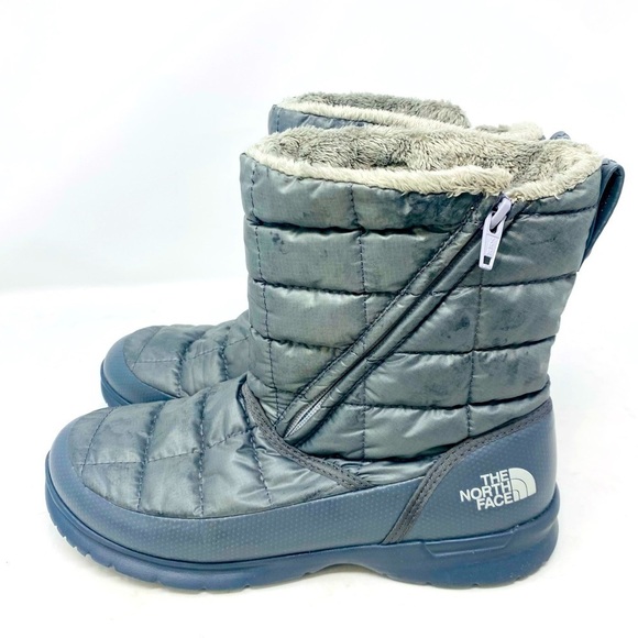 The North Face | Shoes | The North Face Grey Thermoball Micro Baffle ...